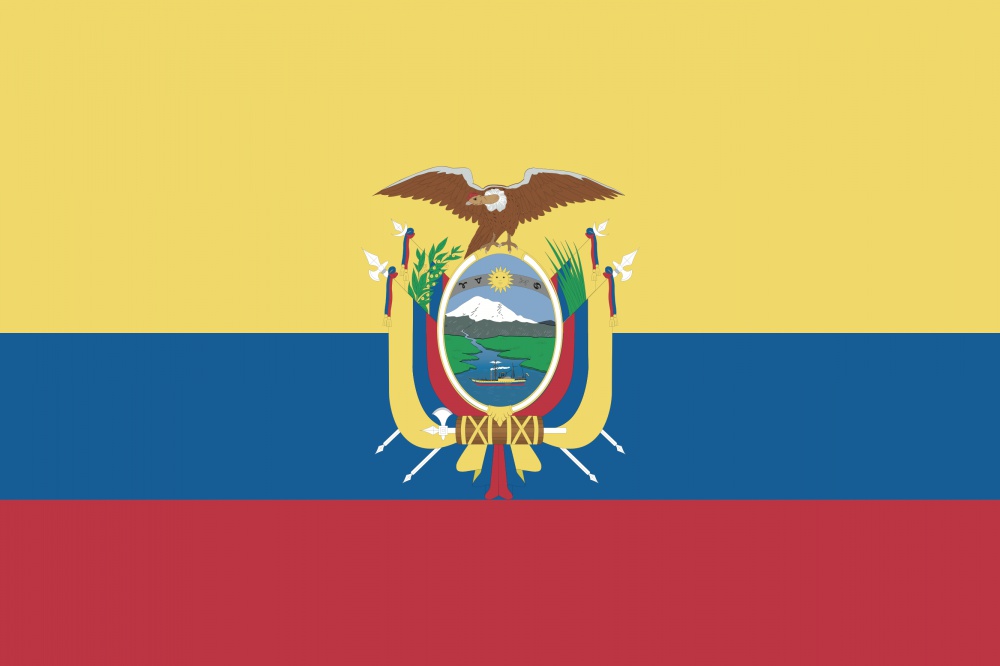 Gebruikte vlag Ecuador | Vlaggenhandel.nl